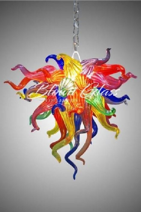 Crayons Exploding Hand Blown Glass Chandelier . . Call for Pricing ...