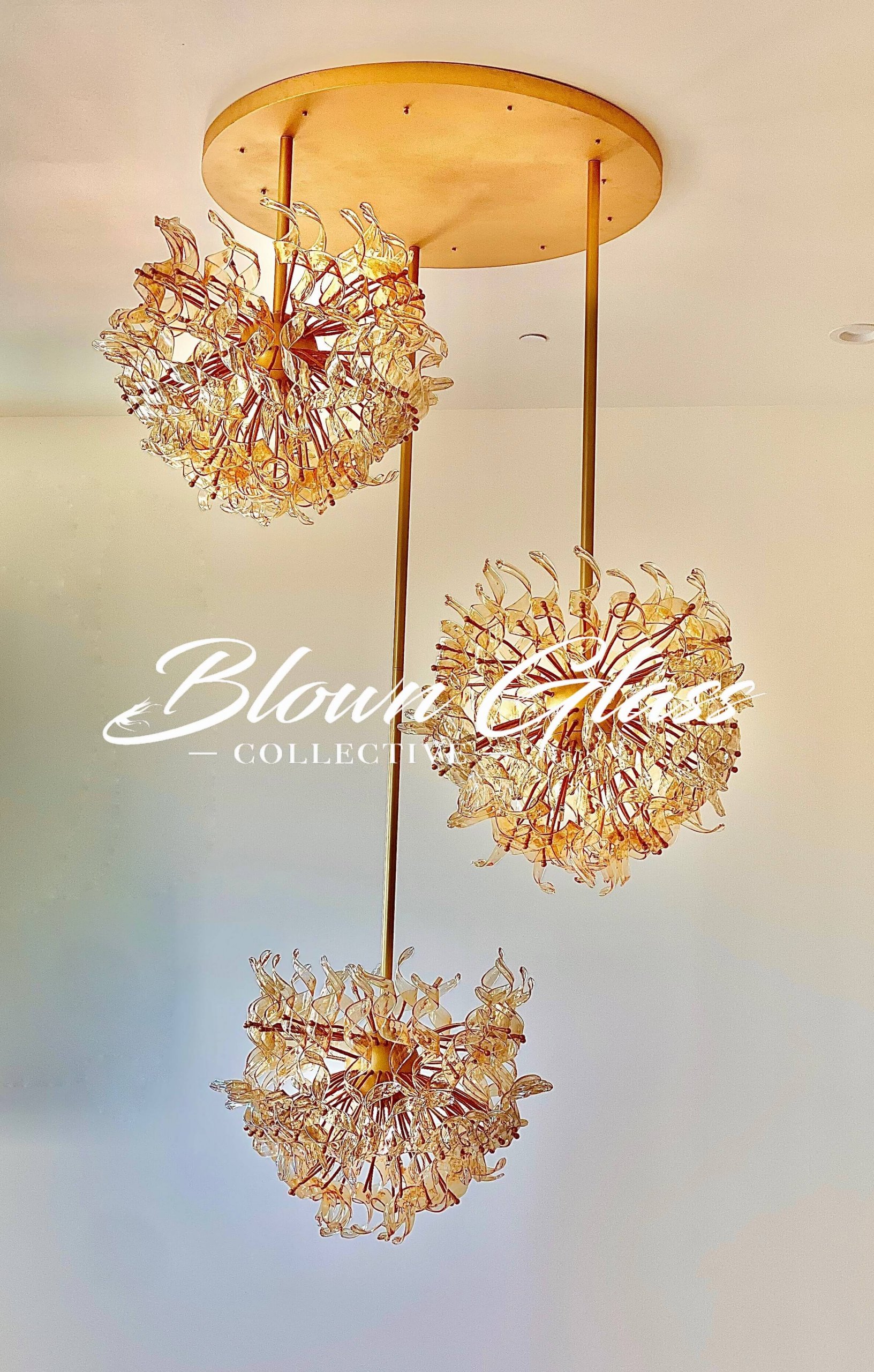 Champagne Trio - Blown Glass Collective